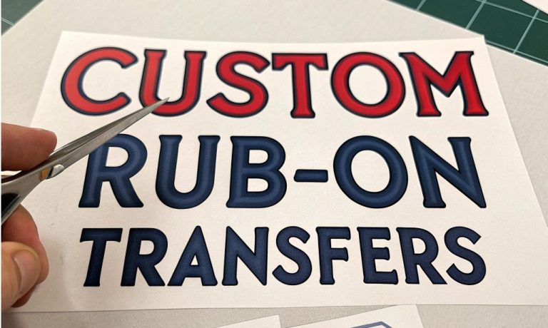 Custom Rub On Transfers - Free Shipping | DTL Dry Transfer Letters
